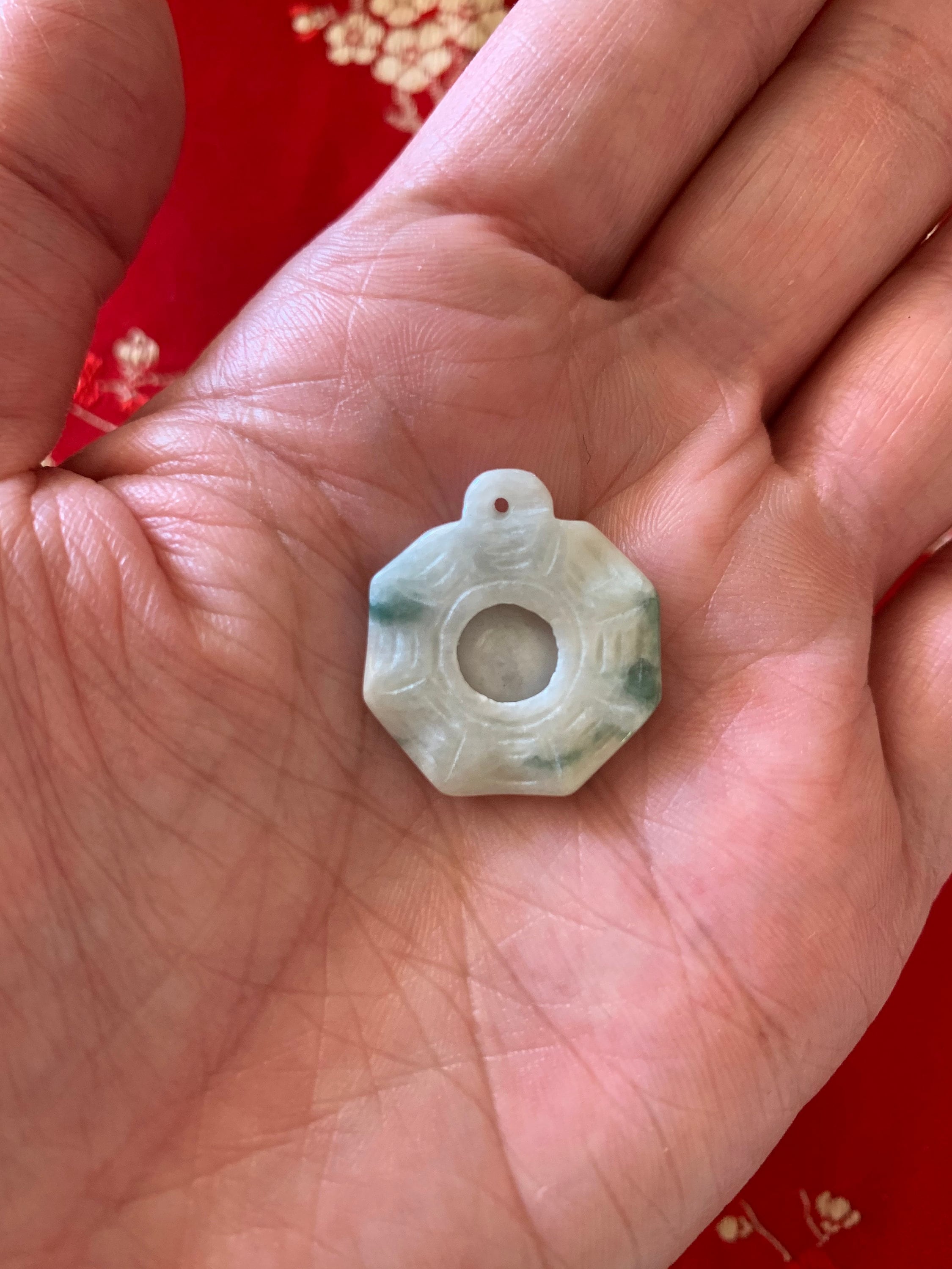 Chinese Jade Bagua Pendant, Good Luck Pendant, Jade Jewelry, Chinese ...