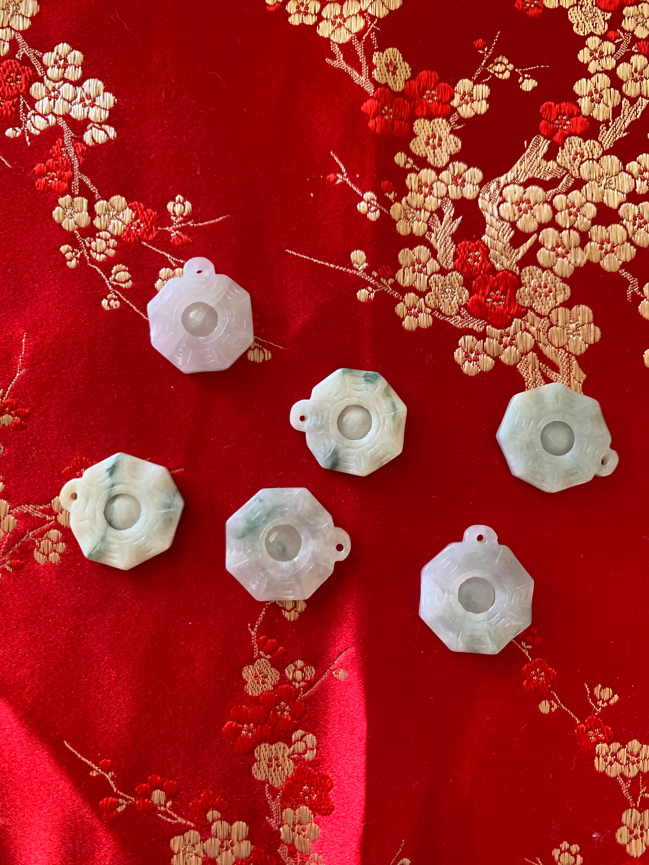 Chinese Jade Bagua Pendant, Good Luck Pendant, Jade Jewelry, Chinese ...