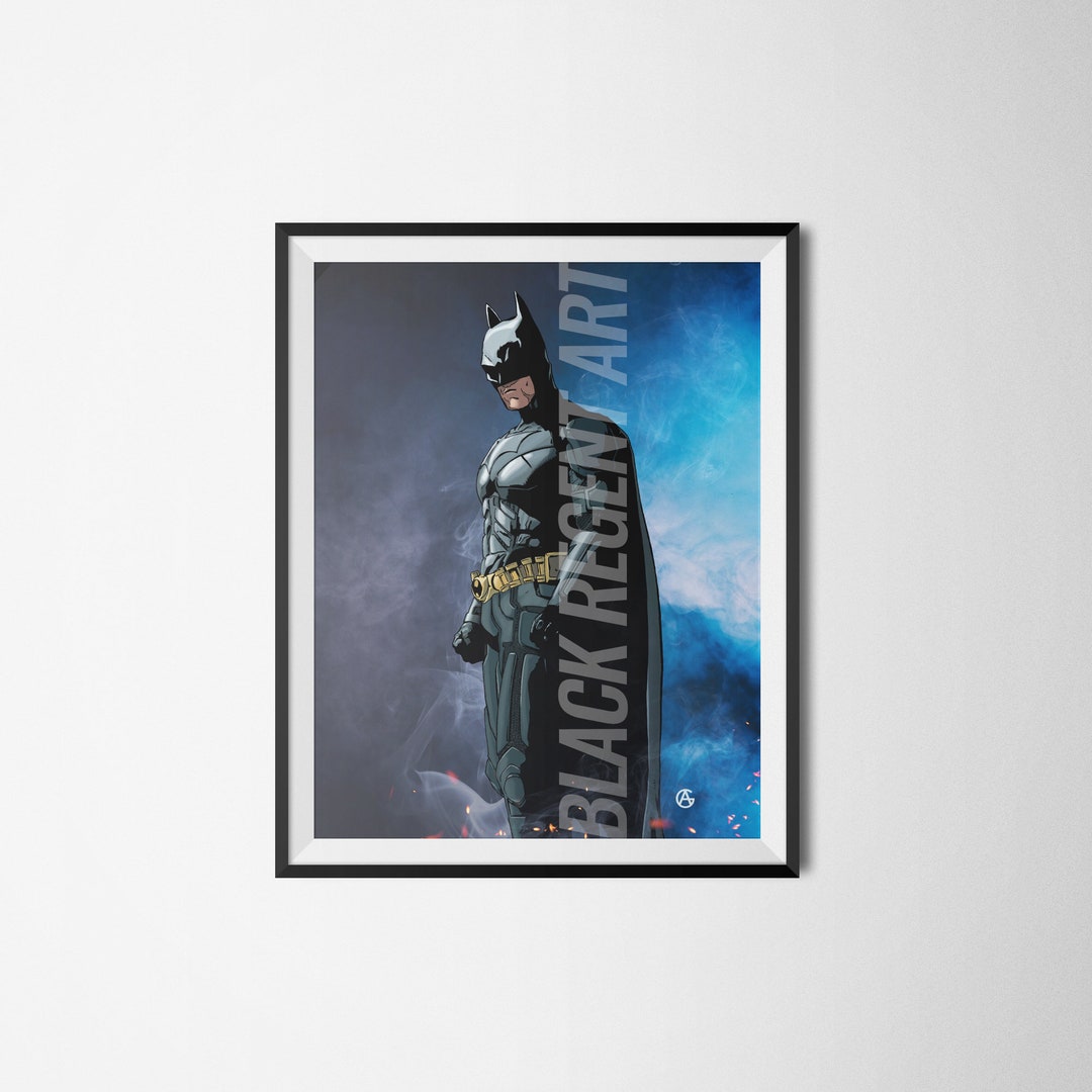 Batbale Knight Digital Painting Art Print - Etsy