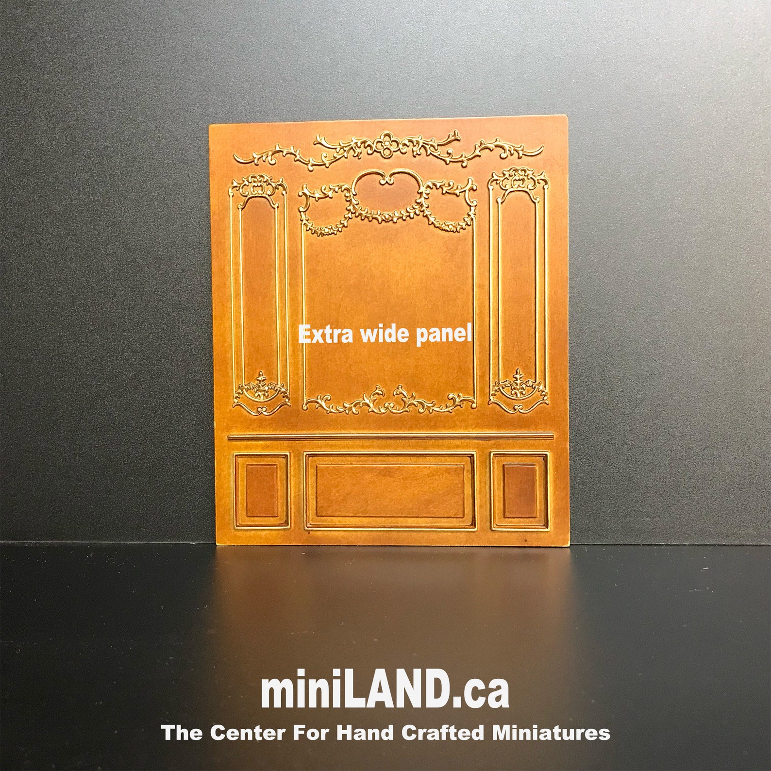 French Royal Paneling Line WALNUT 1:12 Scale Build a Room Using Wall ...