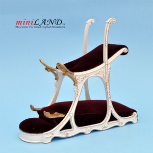 Prince Bertie Love Seat Chair Dollhouse Miniature 1:12 Scale Paris Le ...