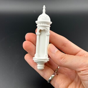 Small Victorian WHITE Carved Wall Niche for Dollhouse Miniatures 1:12 ...