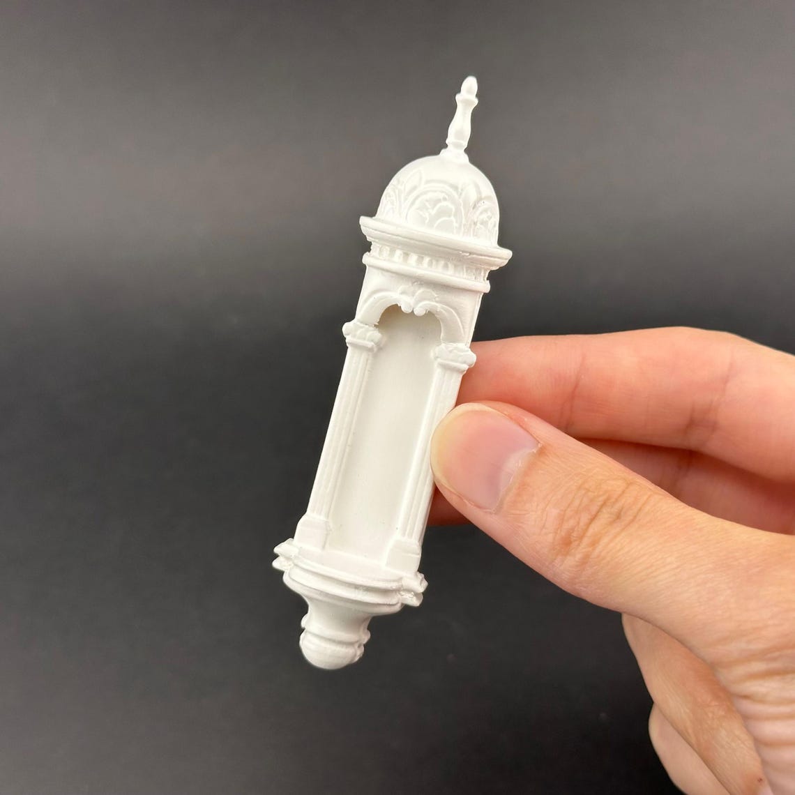 Small Victorian WHITE Carved Wall Niche for Dollhouse Miniatures 1:12 ...