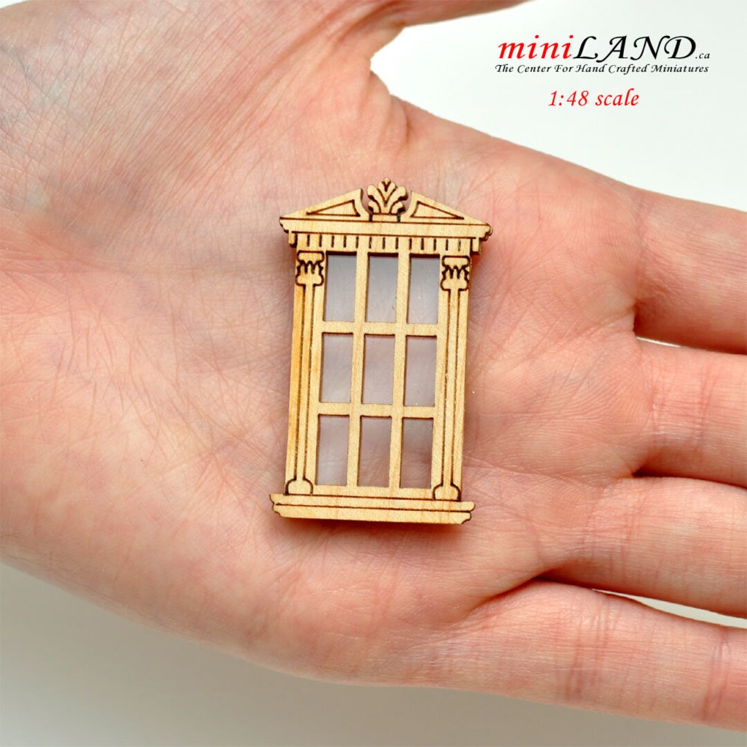 1:48 1/4" Quarter Scale Single Window UNFINISHED With Plexiglas ...