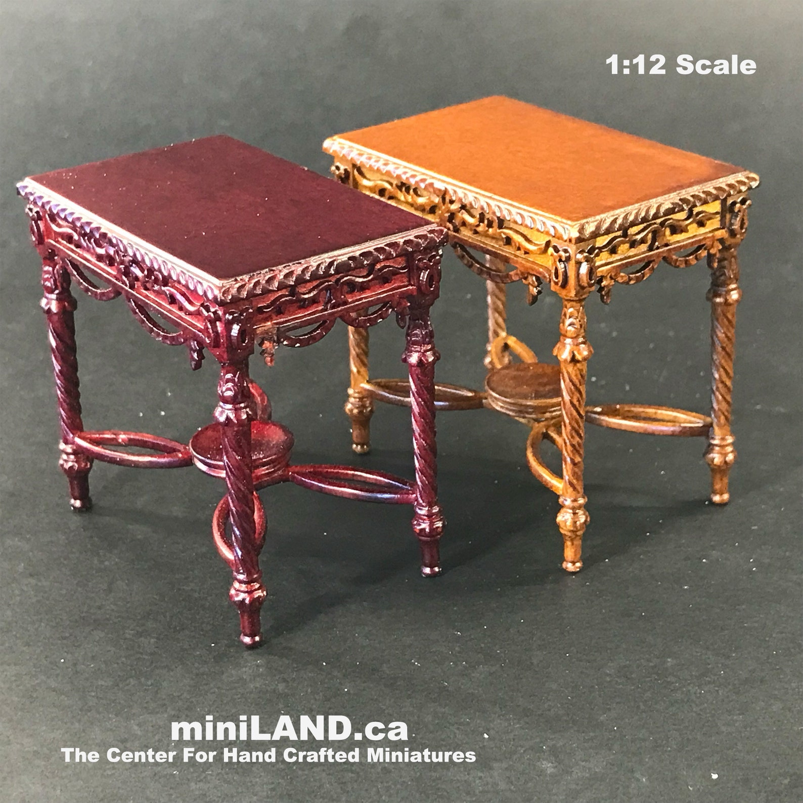 Victorian Ornate Side Table for Dollhouse Miniature 1:12 WN or - Etsy