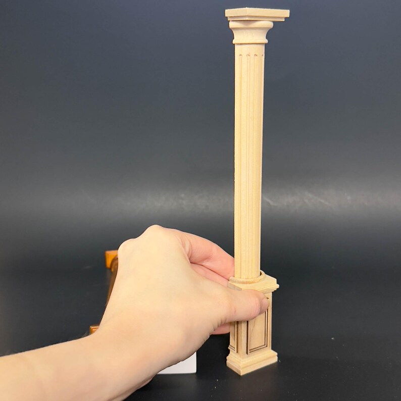 Miniature Quality Half Round Column Fit Ceiling Height 4"-10 ...