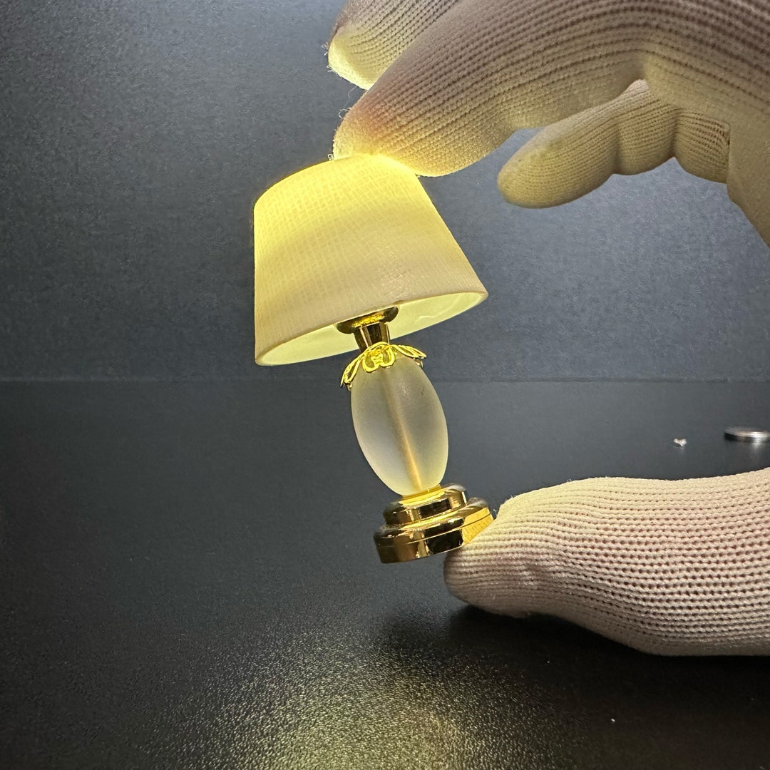 Miniature Touchless Operation With Wand 1:12 Table Lamp LED for ...