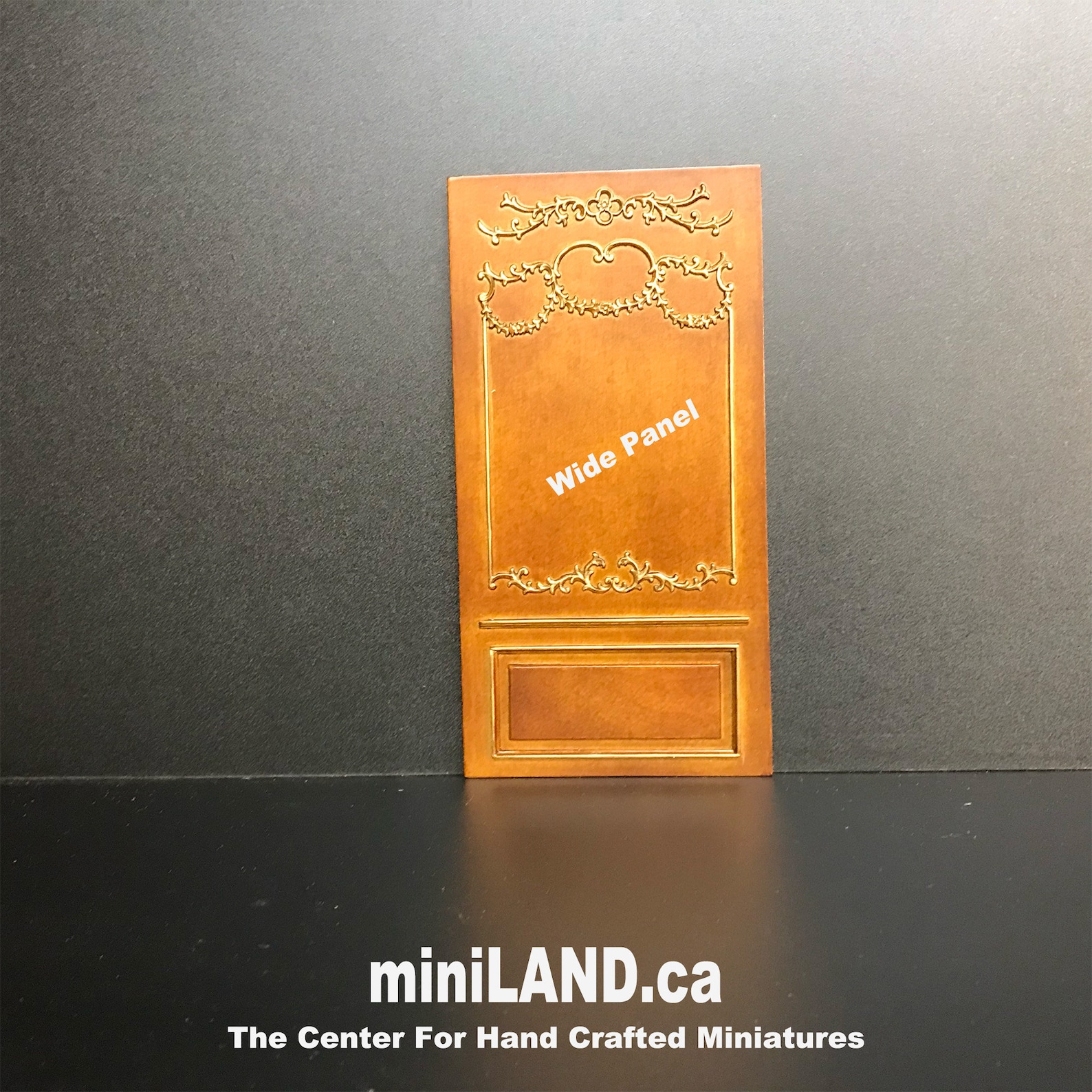 French Royal Paneling Line WALNUT 1:12 Scale Build a Room Using Wall ...