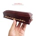 1:12 Scale Wooden Miniature Coffin Casket Mahogany Color With Brass ...