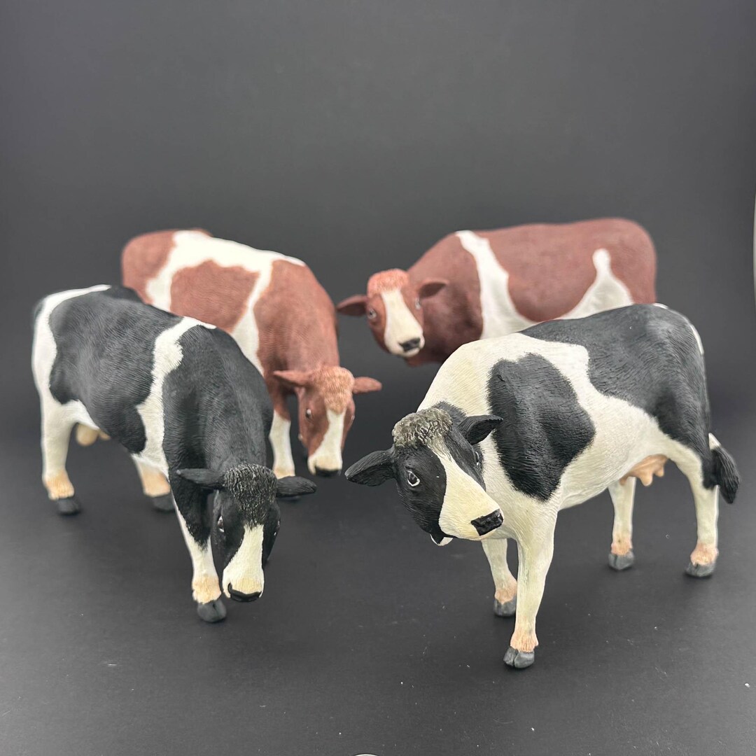 A Cow or Bull in an Accurate 1:12 Scale for Dollhouses Miniature Farm ...