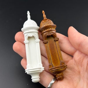 Small Victorian WHITE Carved Wall Niche for Dollhouse Miniatures 1:12 ...
