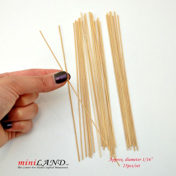 Wooden Round Sticks - Etsy