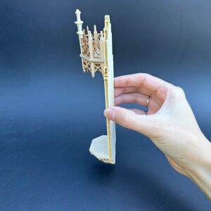 A Niche for a Statue Unpainted Unfinish Wooden Gothic 1:12 Dollhouse ...