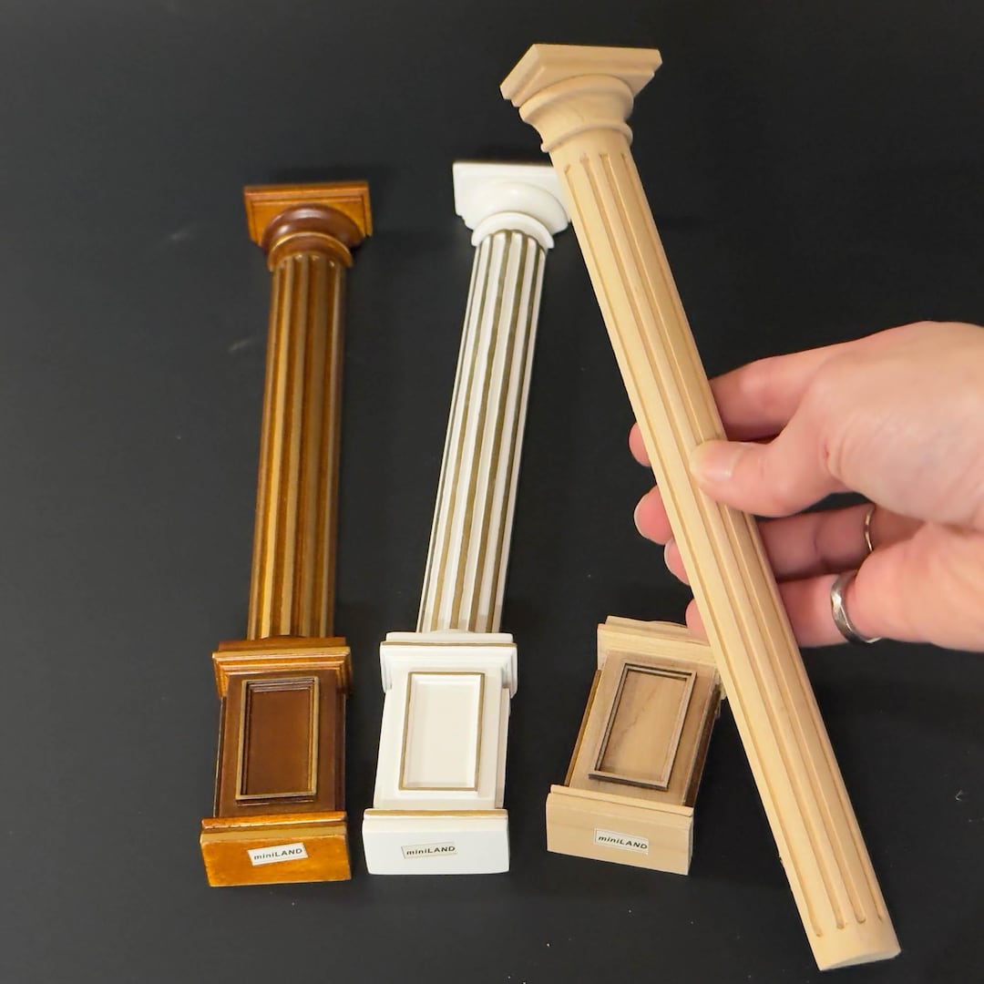 Miniature Quality Half Round Column Fit Ceiling Height 4"-10 ...