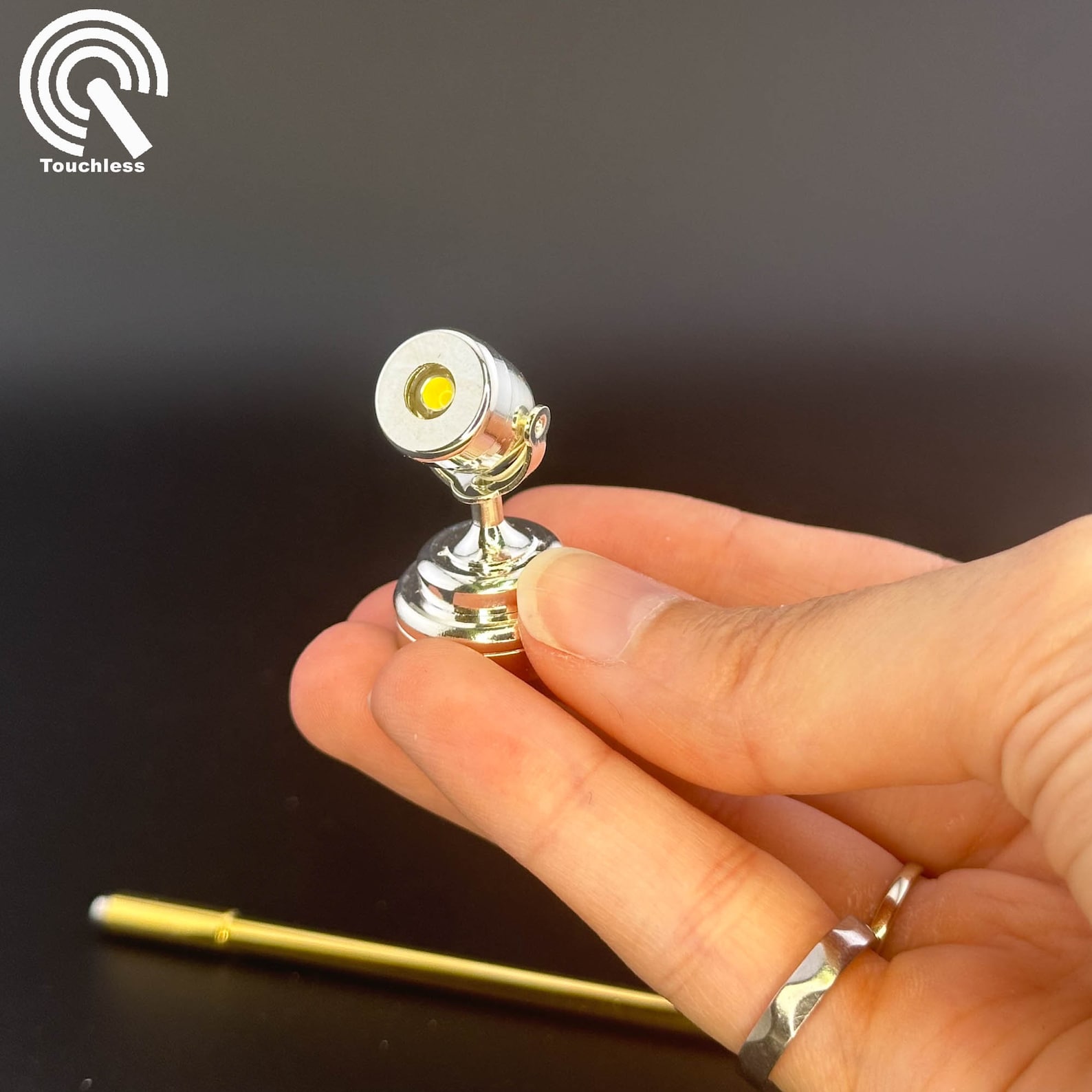 Miniature Spotlight Stage Touchless Operation With Wand 1:12 Scale Lamp ...