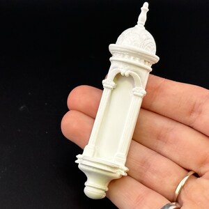 Small Victorian WHITE Carved Wall Niche for Dollhouse Miniatures 1:12 ...