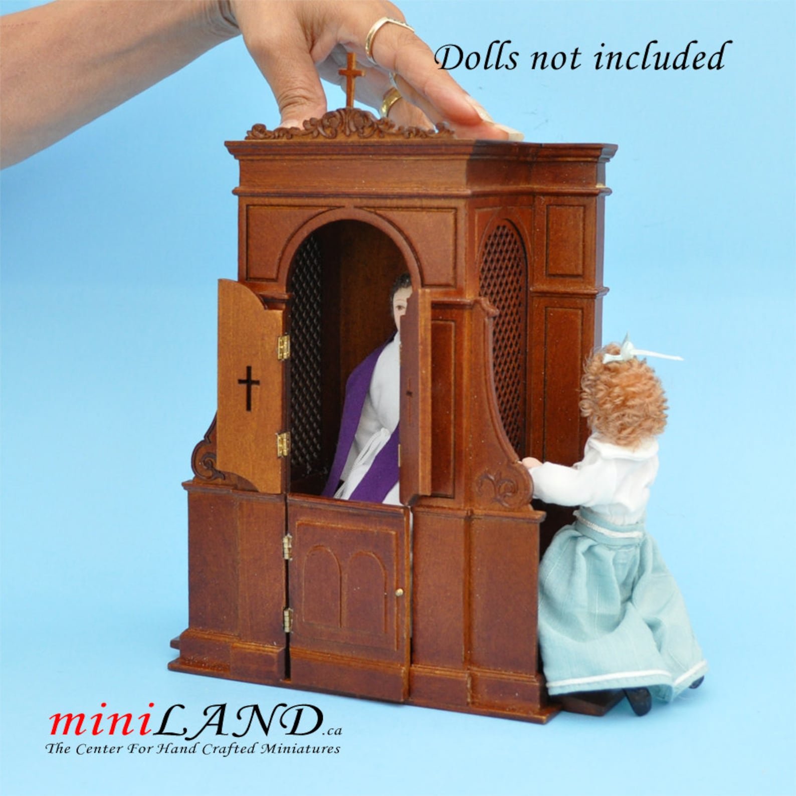 A Confessional Box Booth Miniature Dollhouse Church 1:12 Scale -top ...