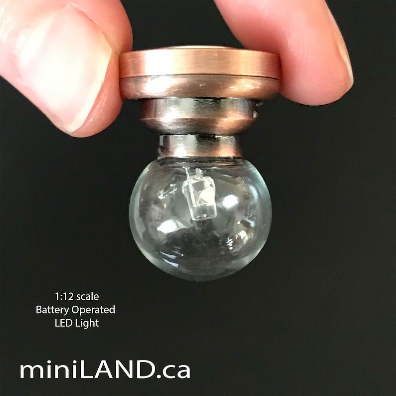Clear Ball LED Ceiling Battery Light Silver / Copper Lamp With - Etsy