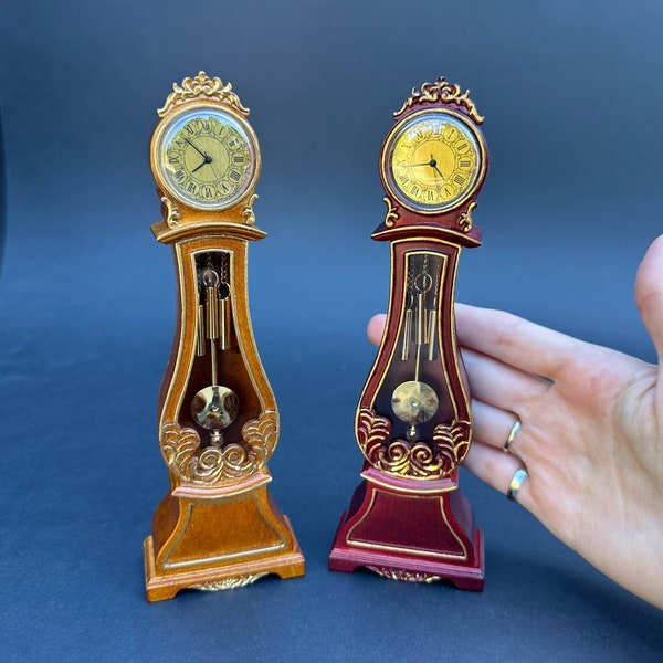 Miniature Working Grandfather Clock - Etsy