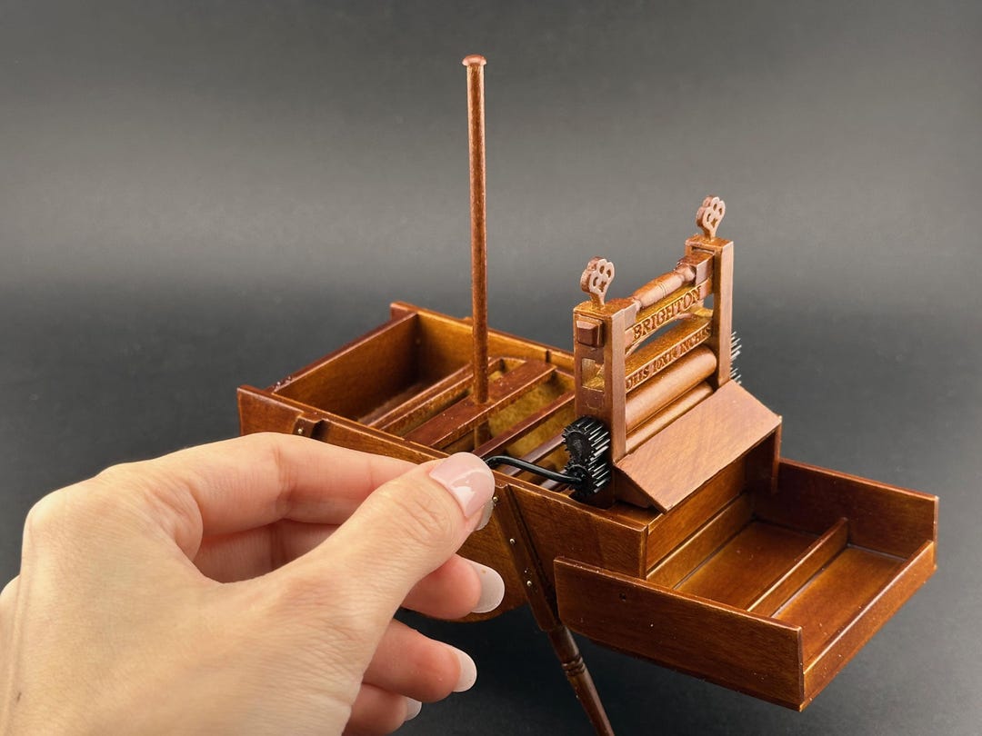 Miniature Antique Hand Washing Machine With Clothes Wringer – 1:12 ...