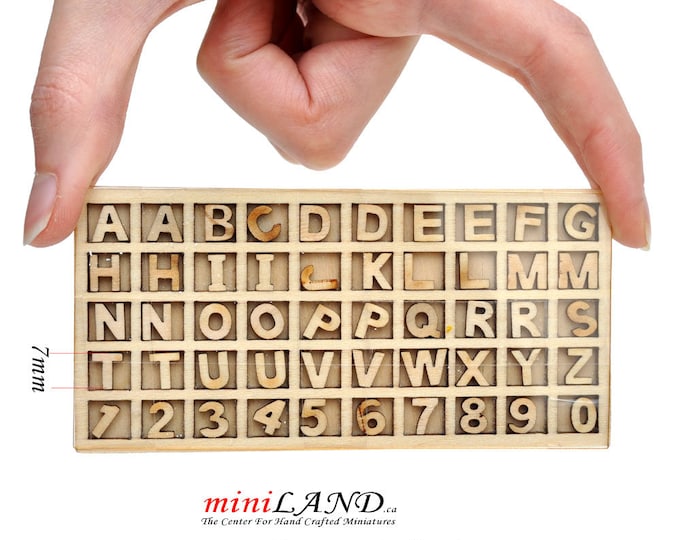 Carved Craft Wooden Laser Cut Miniature 50pcs Letters and - Etsy