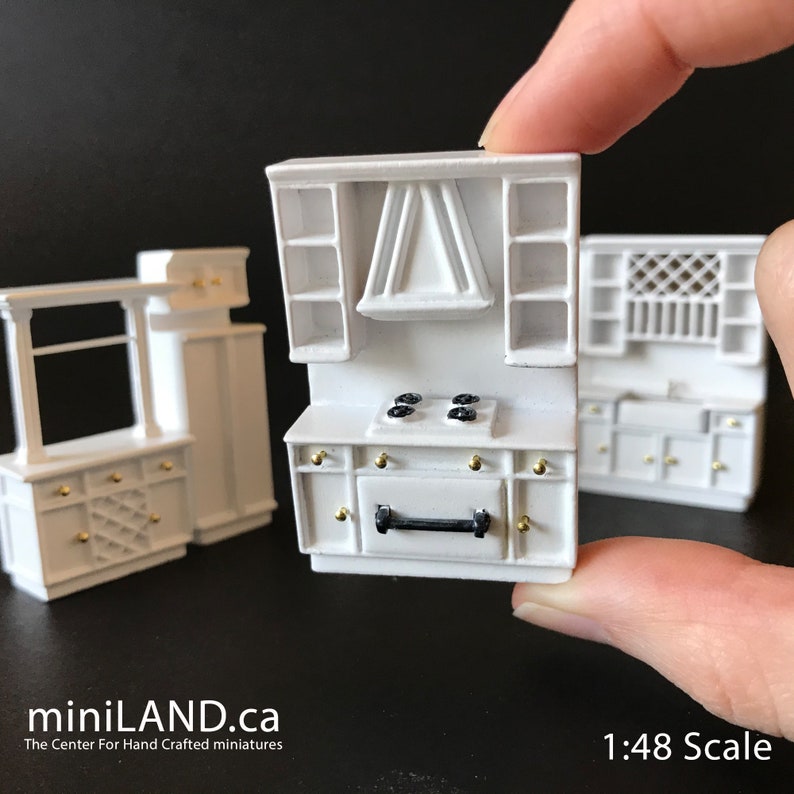 1:48 1/4 Quarter Scale Kitchen Set 6pcs Wood - Etsy