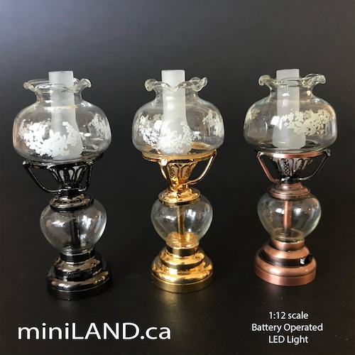 Miniature Oil Lamp for Everyday Use Dollhouse 1:12 - Etsy