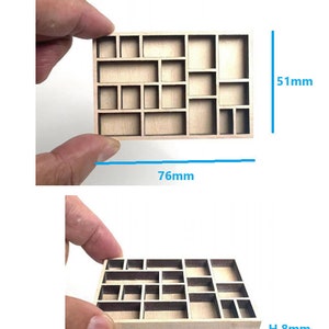 Miniature Trinket Organizer or Shelf Printer Tray Sewing Sorting ...