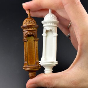 Small Victorian WHITE Carved Wall Niche for Dollhouse Miniatures 1:12 ...