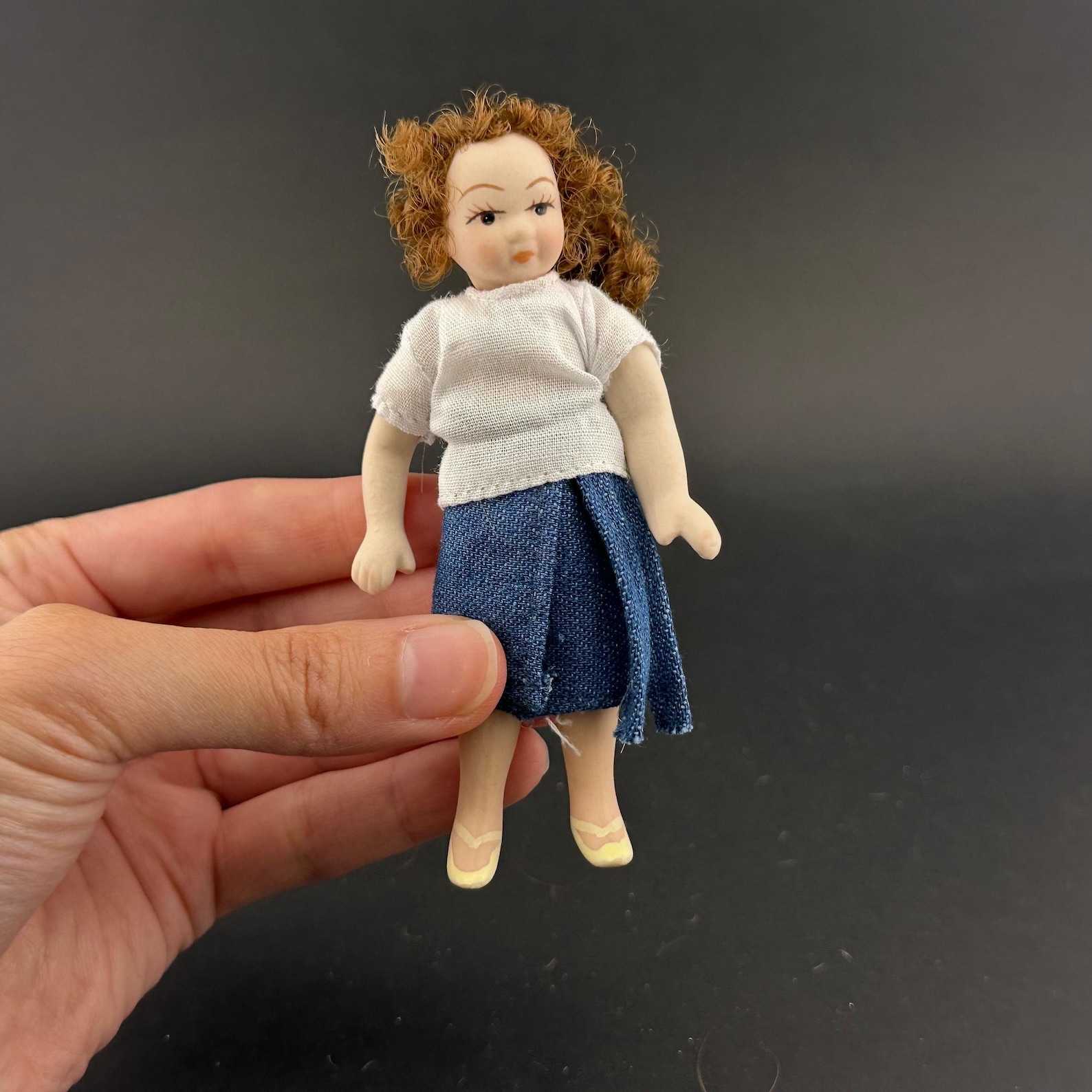Miniature 4-inch Porcelain Baby Doll With Movable Limbs & Head – 1:12 ...