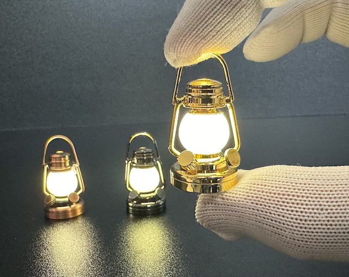 Miniature Solid Brass Miner Lamp Vintage Solid Small Miner Lantern With ...