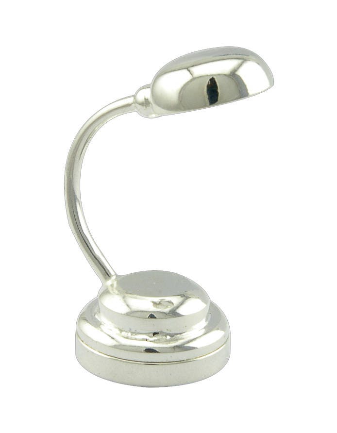 SILVER Modern Desk Lamp LED Super Bright Light With On/off | Etsy