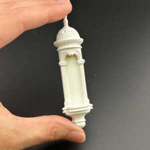 Small Victorian WHITE Carved Wall Niche for Dollhouse Miniatures 1:12 ...