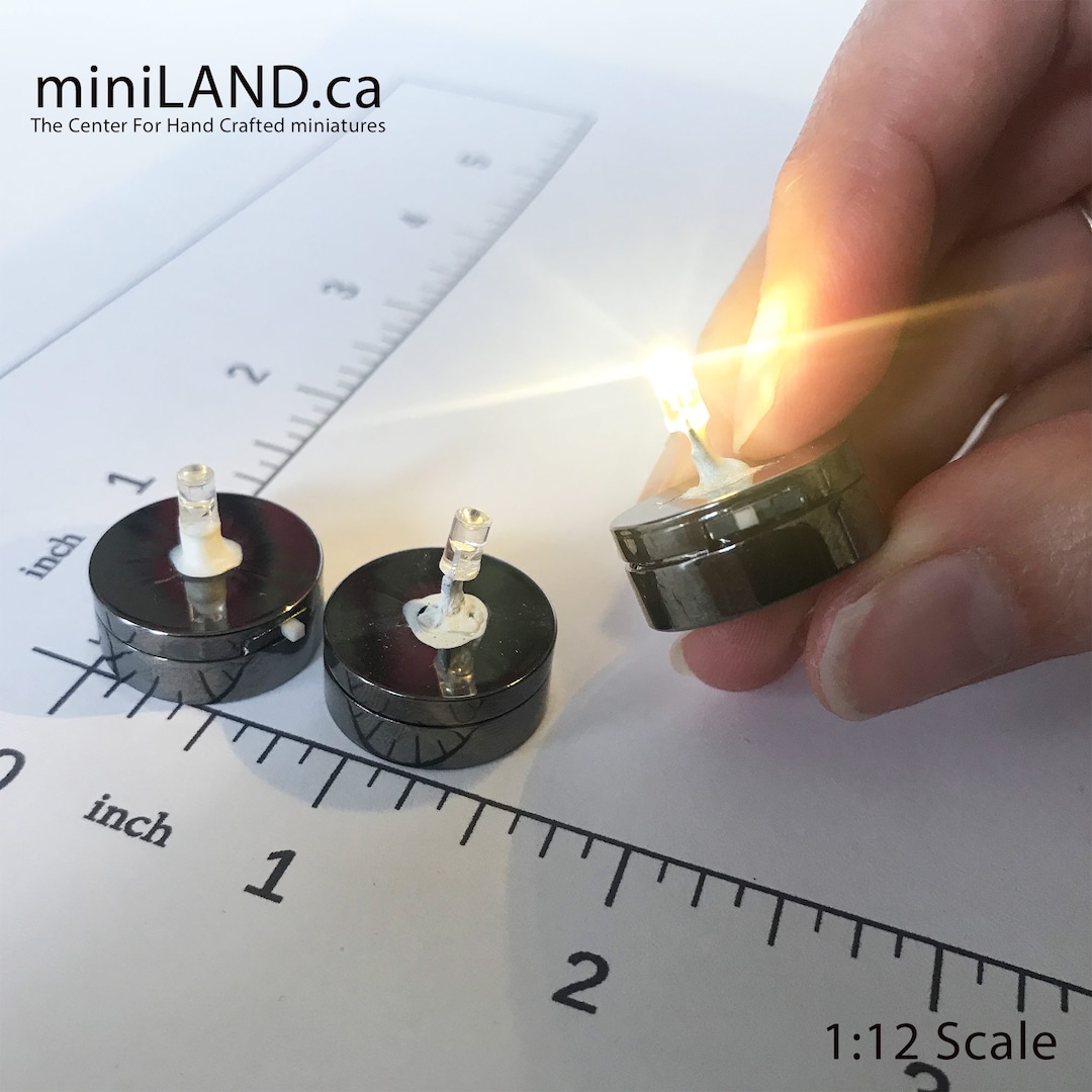 3PCS. DIY LED Super Bright Base With On/off Switch and Battery - Etsy