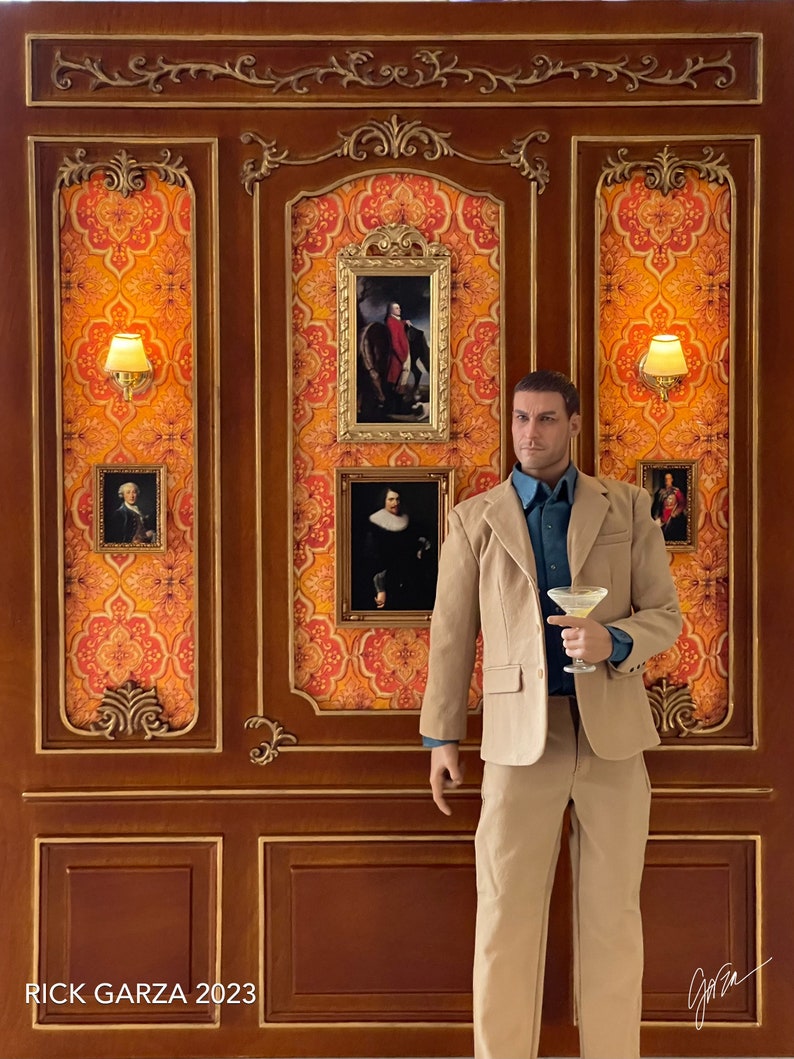 Wall Panel in 1:6 Scale or Background for Photographs Dolls Collectors ...