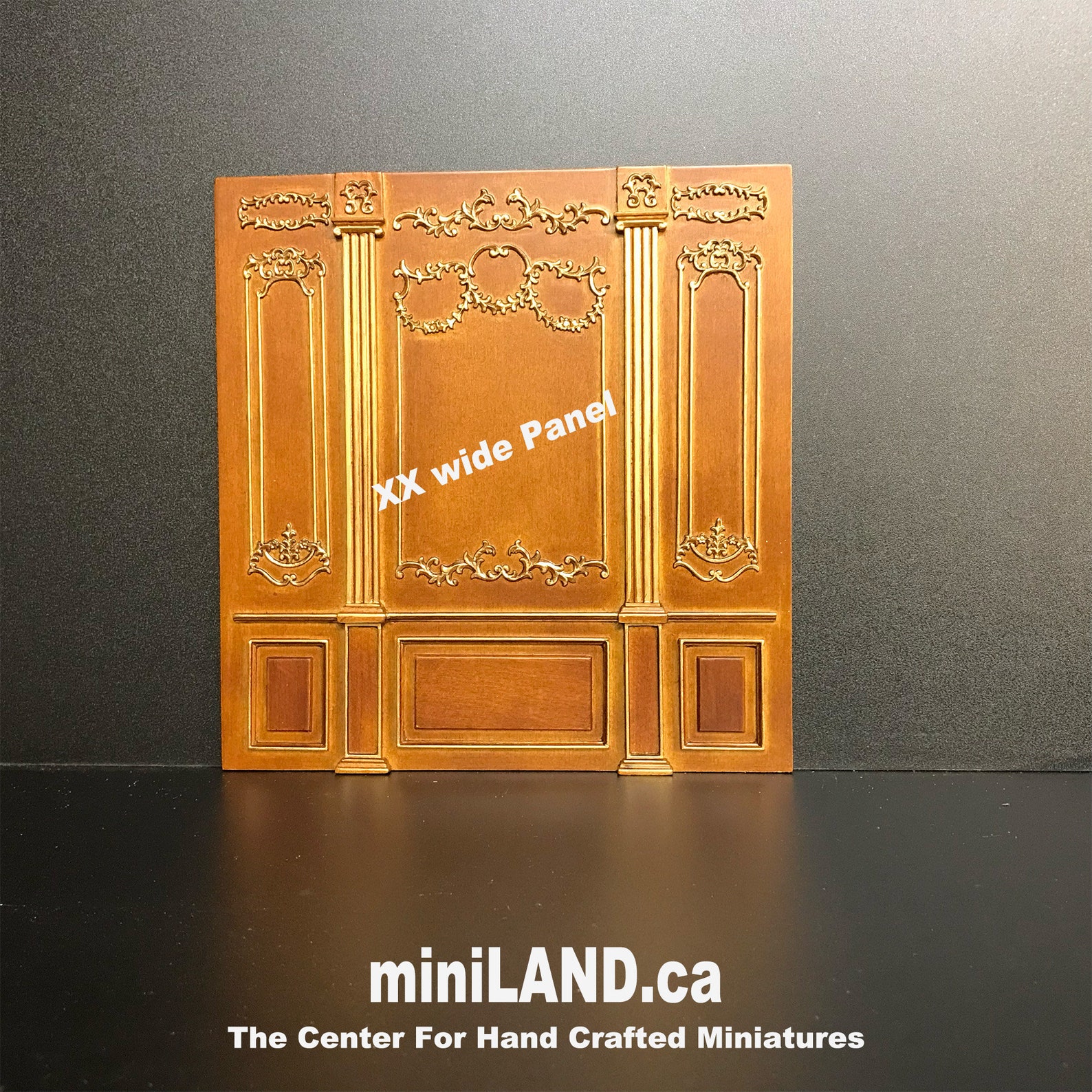 French Royal Paneling Line WALNUT 1:12 Scale Build a Room Using Wall ...