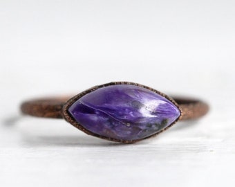 Deep Purple Stone - Etsy