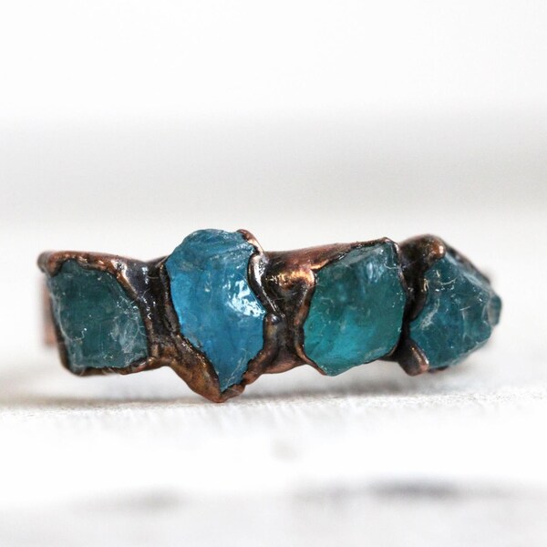 Blue Apatite Rings - Etsy