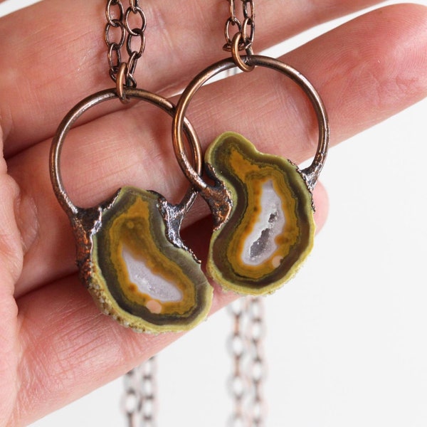 Geode Necklace - Etsy