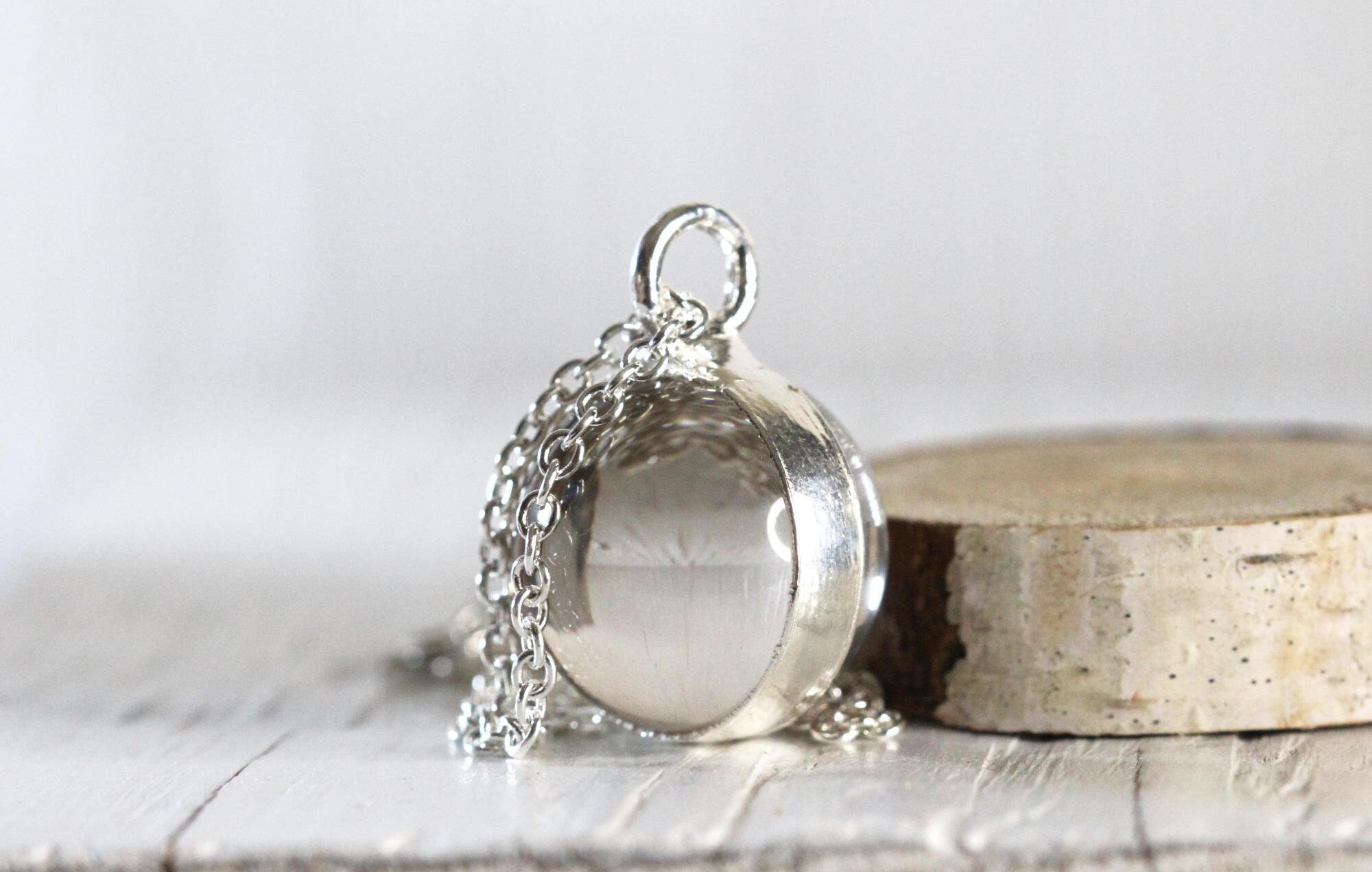Smokey Quartz Sphere Necklace Crystal Sphere Pendant - Etsy Canada