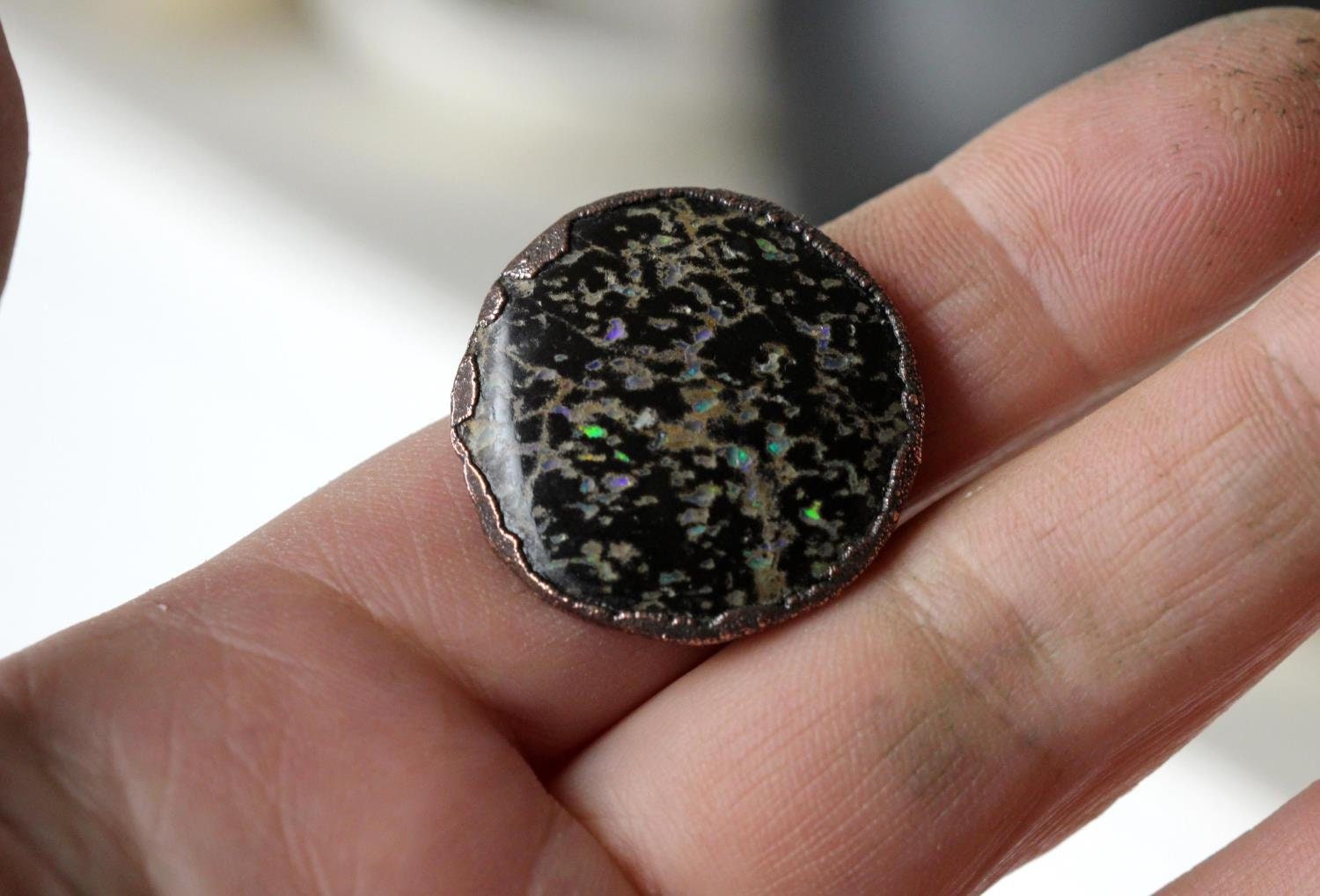 Leopard Opal Ring - Size 9 1/4 - Big Stone Ring - Collector Stone ...