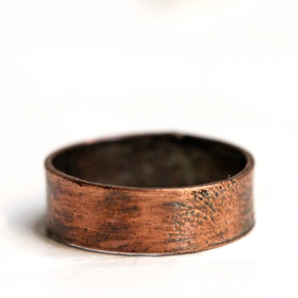 Silver Copper Ring - Etsy