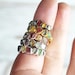 Lucky Stone Ring - Raw Stone Silver Ring - Multi Stone Crystal and ...