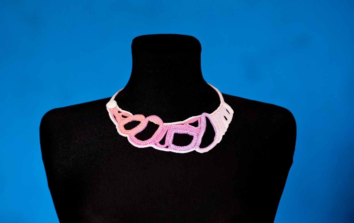 Purple Boho Choker, Delicate Choker, Crochet Collier, Victorian ...