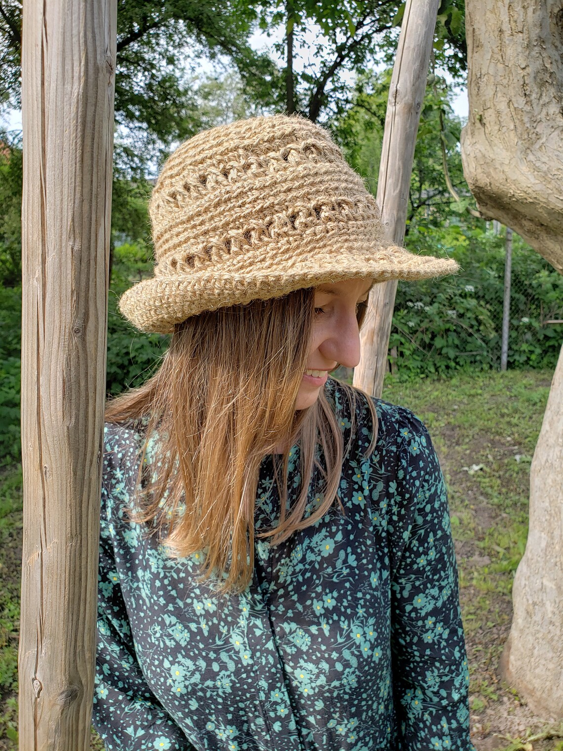 Crocheted Summer Hat - Jute Beach Hat - Handmade Fedora Hat - Etsy
