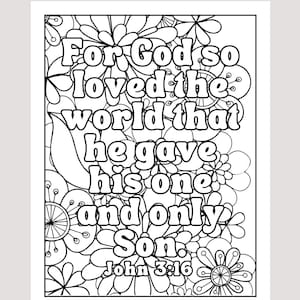 12 Bundle Bible Verse Coloring Sheets Relax as You Color and Meditate ...