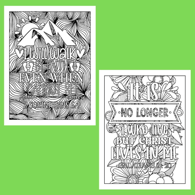 20 Bible Quotes Coloring Sheets Meditate on God’s Word as You Color and ...