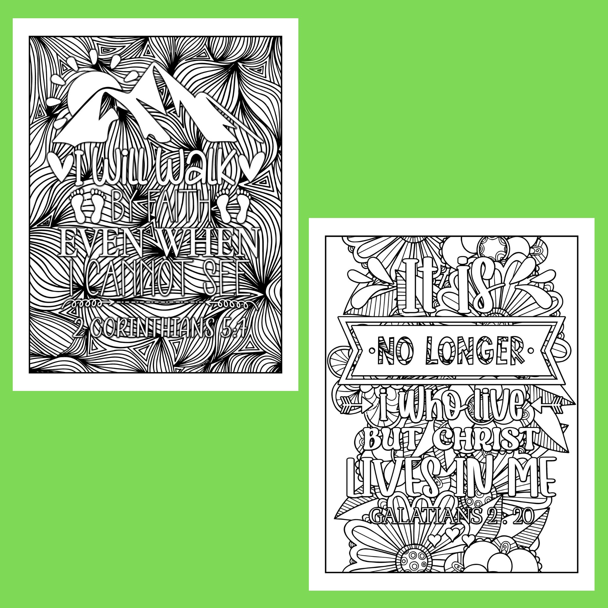 20 Bible Quotes Coloring Sheets Meditate on God’s Word as You Color and ...