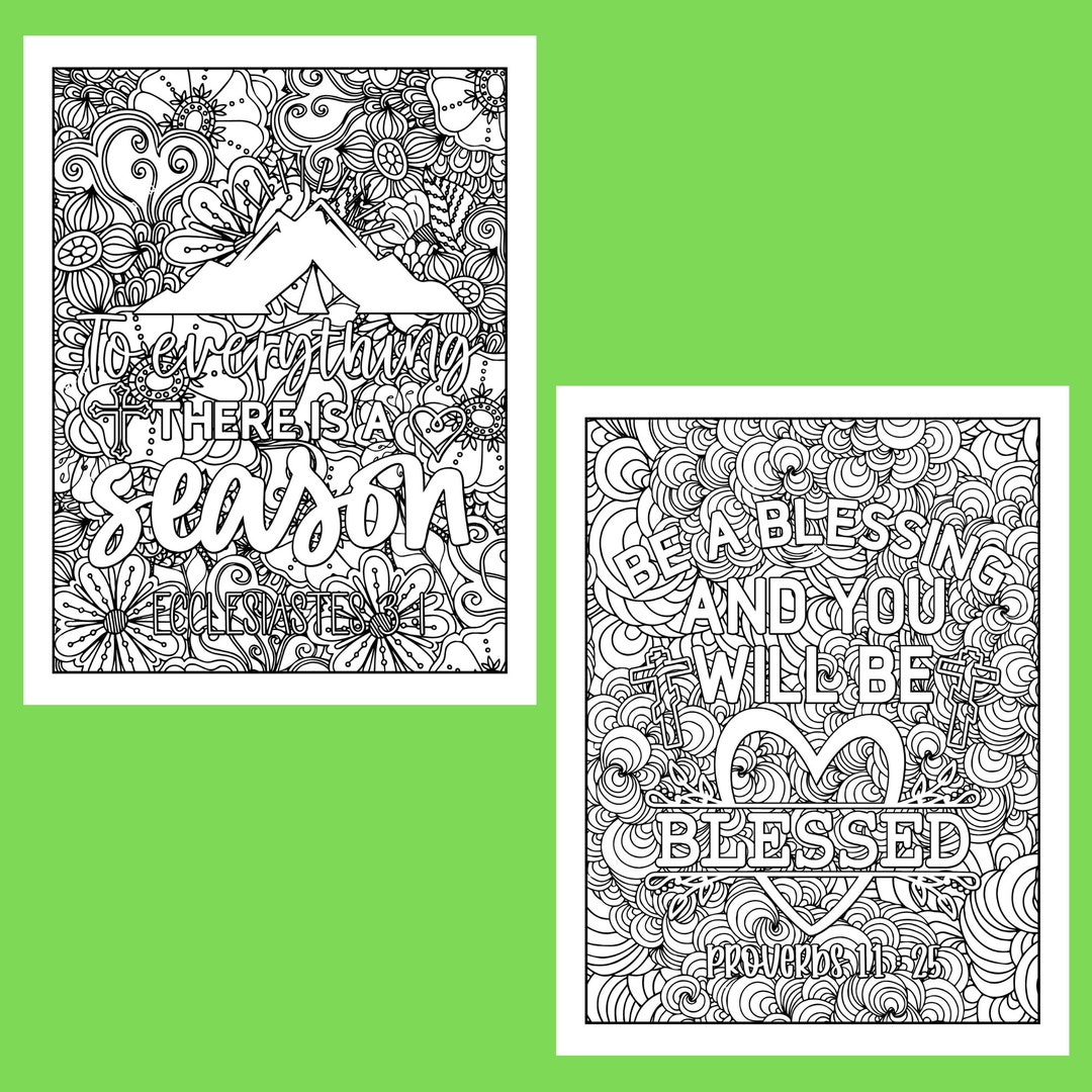 20 Bible Quotes Coloring Sheets Meditate on Gods Word as You Color and ...