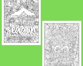 10 Bible Verse Coloring Sheets Meditate on Gods Word as You Color and ...